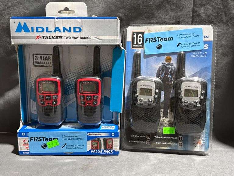 Midland and Blackfin Two-Way Radios, Sets of 2 - Metzger Property ...