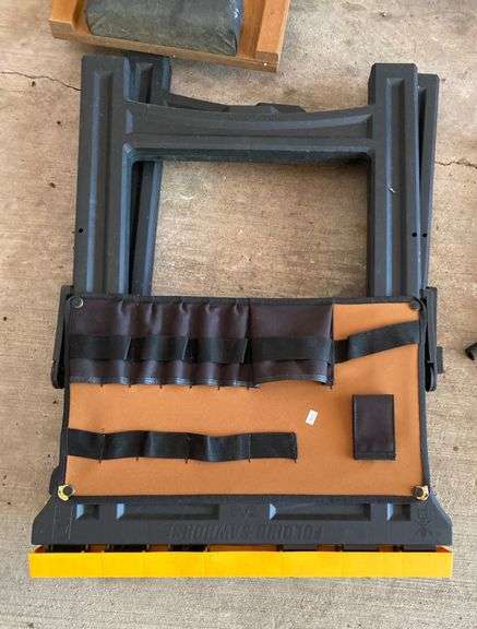 Plastic Step Ladder with Attached Tool Pouches - Metzger Property ...