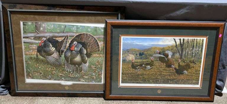 Framed National Wild Turkey Federation Prints: ‘Tom Boys’ and ‘The Main ...
