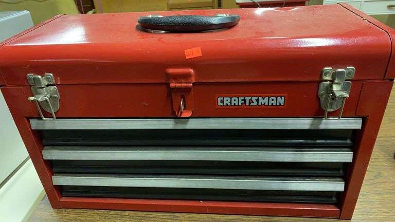Craftsman Metal Tool Box - 20” x 8” x 12” - Metzger Property Services, LLC