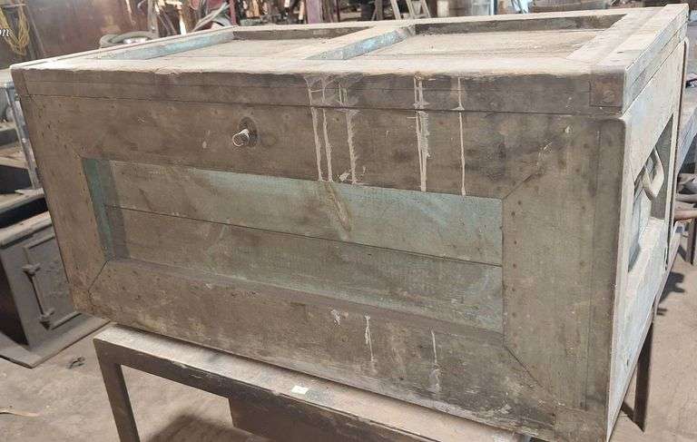 Wood Carpenters Chest with Interior Storage Compartments 20x17x35in ...