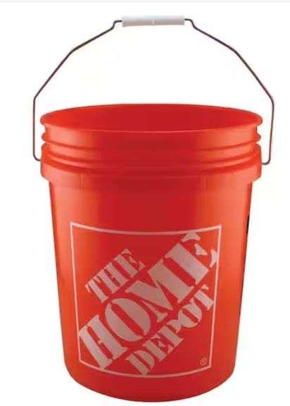 The Home Depot 5 Gallon Orange Homer Bucket - Metzger Property Services ...
