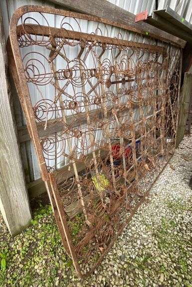 Metal Bed Spring Frame with Coil Springs, 74×54 - Metzger Property ...