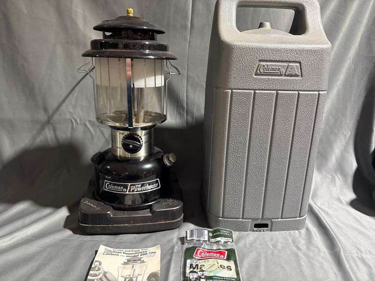 Coleman Powerhouse Model 290-700 Lantern with Case, Spare Mantles, and ...