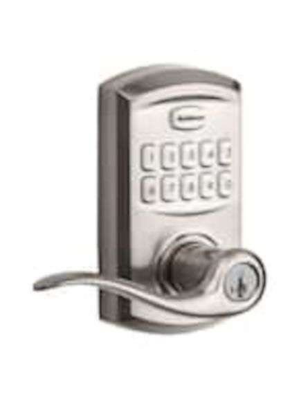 KWIKSET - 917 SmartCode Satin Nickel Keypad Electronic Single-Cylinder Tustin Door Handle ...