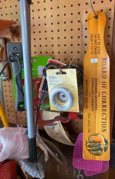 Cleaning Tools and Novelty Wooden Paddle - Metzger Property Services, LLC