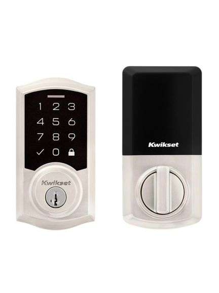 KWIKSET - SmartCode 270 Traditional Satin Nickel Touchpad Single ...