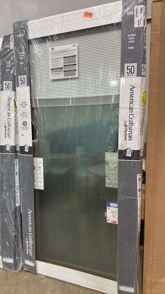 American Craftsman 36 in. x 80 in. 50 Series White Sliding Vinyl Patio ...