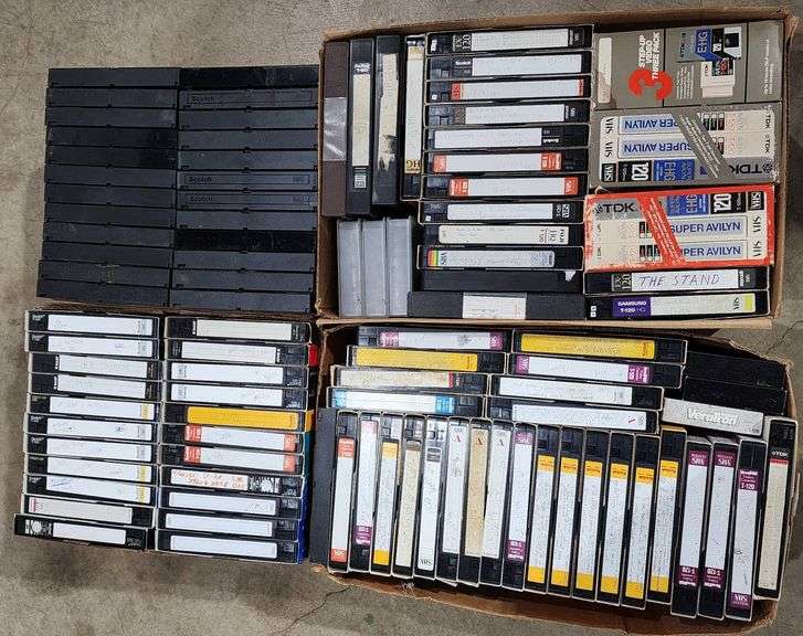 VHS and S-VHS Tapes Including TDK and Maxell Brands - Metzger Property ...
