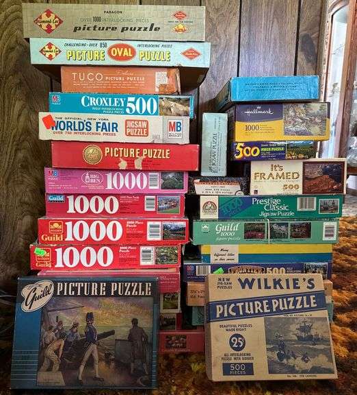 Jigsaw Puzzles, Various Brands and Piece Counts - Metzger Property ...