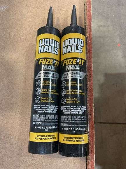 2 / Liquid Nails Interior/Exterior All-Purpose Adhesive 9 Fl Oz ...