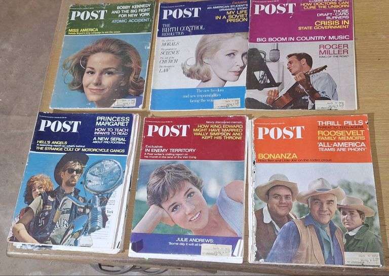 The Saturday Evening Post Magazines, 1960s Issues - Metzger Property ...