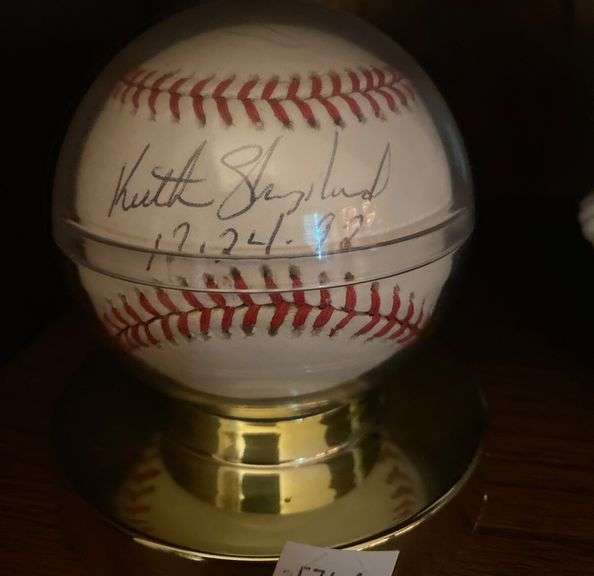 Baseball Autographed by Keith Shepherd, Dated 12-24-1992 - Metzger ...