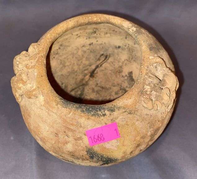 Earthenware Clay Pot with Handles, 6”Wx4”H - Metzger Property Services, LLC