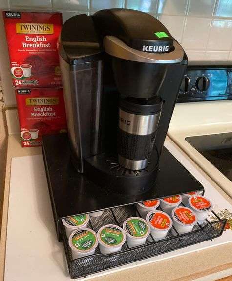Keurig Single-Serve Coffee Maker with K-Cup Storage and Assorted Tea Pods - Metzger Property ...