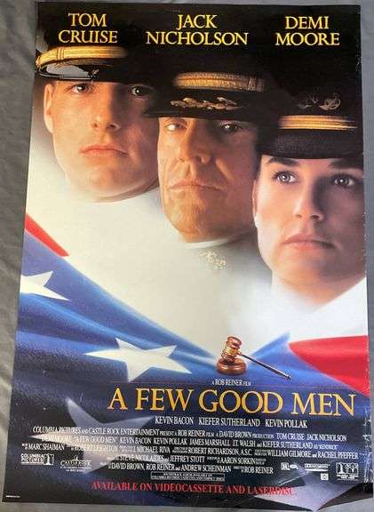 A Few Good Men Movie Poster Featuring Tom Cruise, Demi Moore, and Jack ...