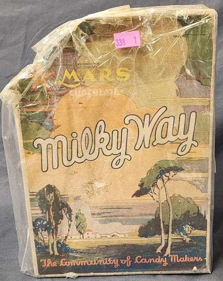 1923 Mars Milky Way Candy Box With Marketing Text - Metzger Property ...