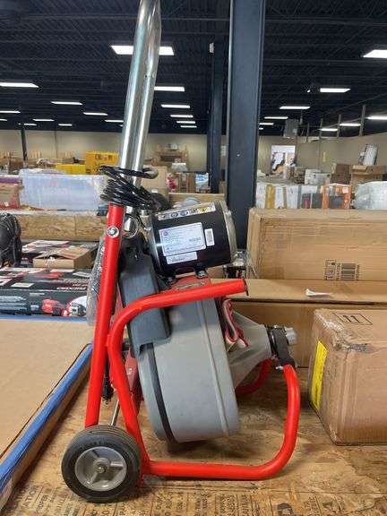 RIDGID K-400 Drain Cleaning Snake Auger 120-Volt Drum Machine with C ...