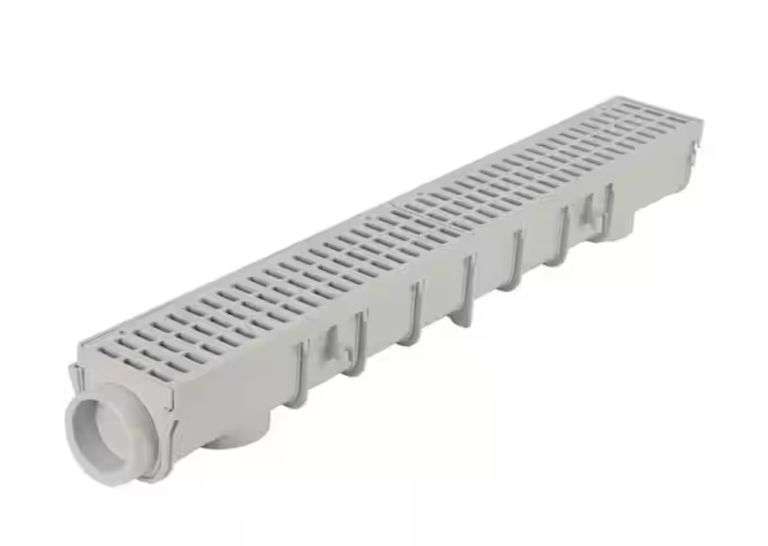 NDS Pro Series 5 in. x 40 in. Channel Drain and Grate Kit with End ...