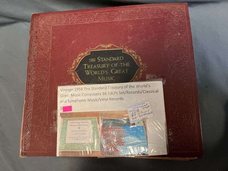 1958 ‘The Standard Treasury of the World’s Great Music’ 33 RPM Vinyl ...