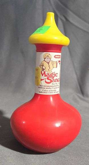 Wham-o Magic Sand Dispenser (Red Plastic) with Yellow Cap - Metzger ...