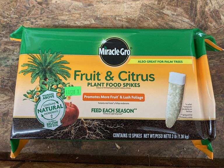 Miracle-Gro Fruit & Citrus Plant Food Spikes - 12 Spikes - Metzger Property Services, LLC