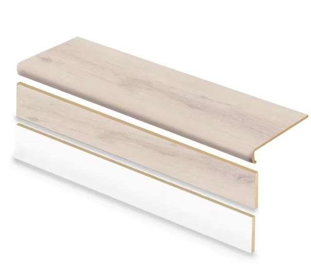 2-Cap A Tread Color 7395 47 in. L x 12.15 in. W x 2.28 in. T Vinyl ...