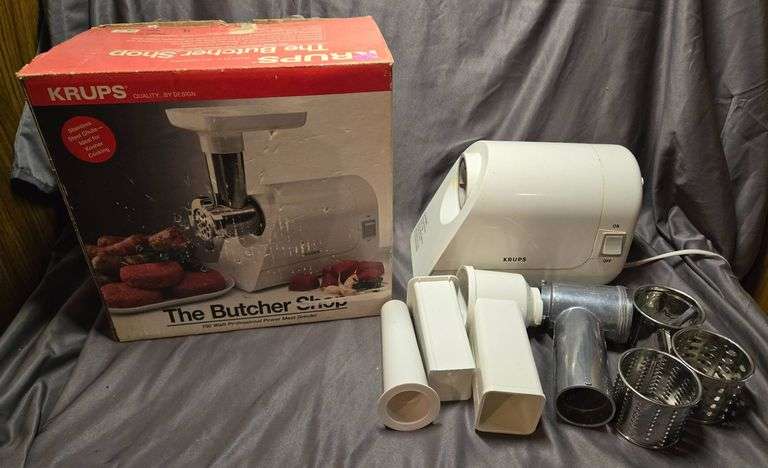 Krups KM 200 ‘The Butcher Shop’ Electric Meat Grinder with Attachments ...