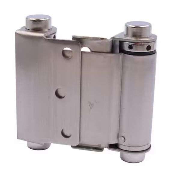 Everbilt 3 in. Square Radius Satin Nickel Double Action Spring Door ...