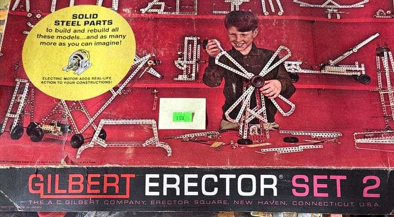 Gilbert Erector Set 2 with Solid Steel Parts and Instructions - Metzger ...