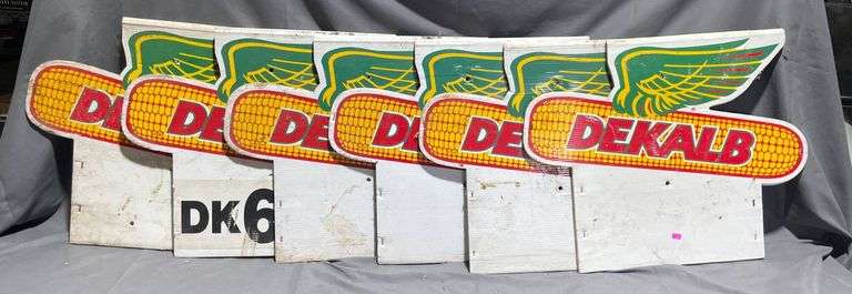 Six Dekalb Cardboard Advertising Signs with Wing Logo Design 19.5×24 ...