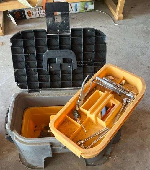 Plastic Lasko Power Tool Box with Removable Compartments - Metzger ...