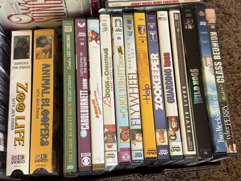 DVD and CD Collection Featuring Movies, TV Shows, and Music Albums ...