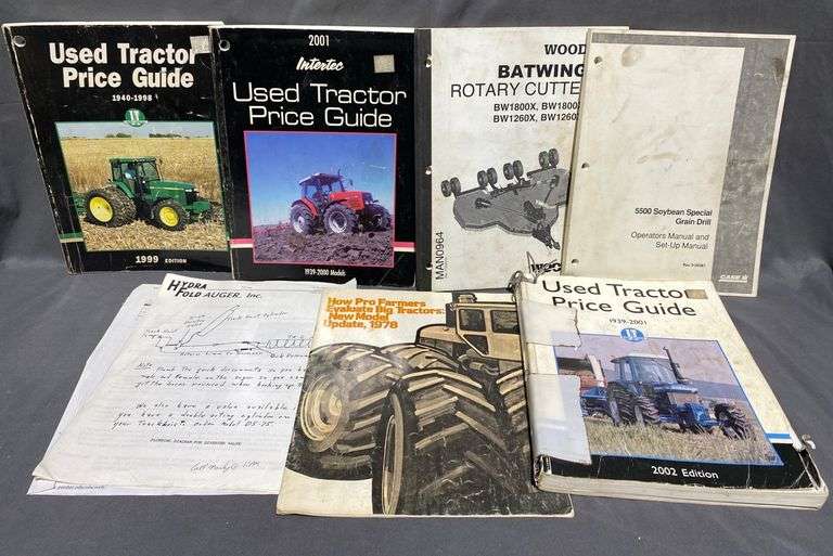 Tractor Price Guides and Manuals, Various Years 1978-2002 - Metzger ...