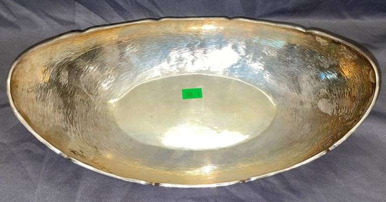 Sterling Silver .925 Oval Bowl with Scalloped Edge - Metzger Property ...