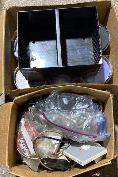 Assorted Media Spindles and Electronics Accessories with ADS USBAV-7010 ...
