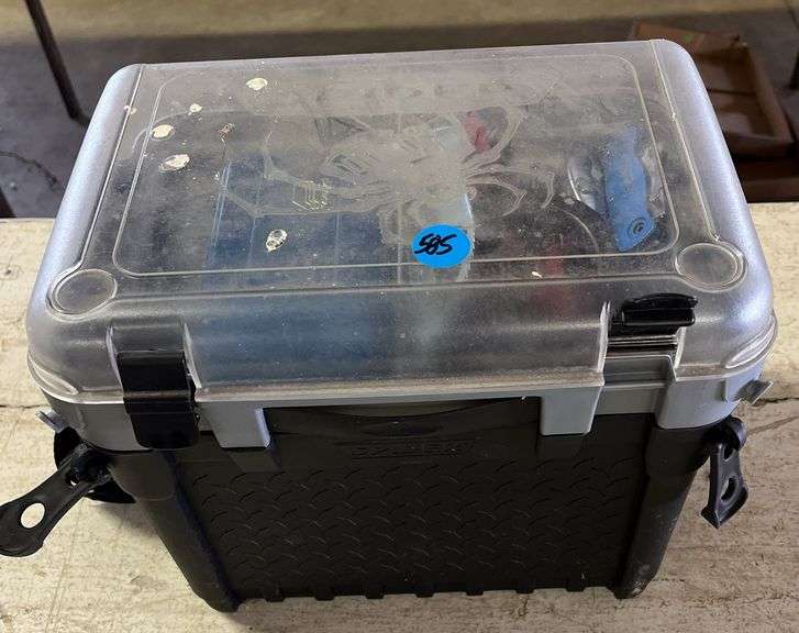 Spider Fishing Tackle Box Including Fishing Supplies - Metzger Property ...