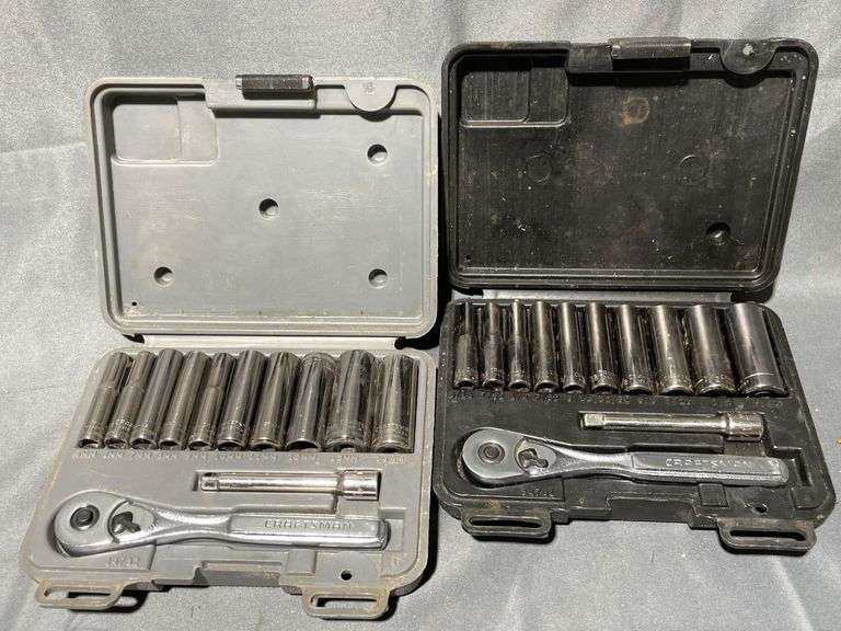2 – Craftsman 12-Piece Socket Wrench Sets in Hard Cases - Metzger ...