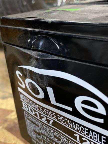 Solex Rechargeable Battery 12V 7Ah - Has a Bump - Metzger Property ...
