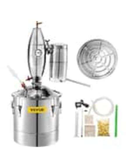 VEVOR - 5.3 Gal. Water Alcohol Distiller 304 Stainless Steel Alcohol ...