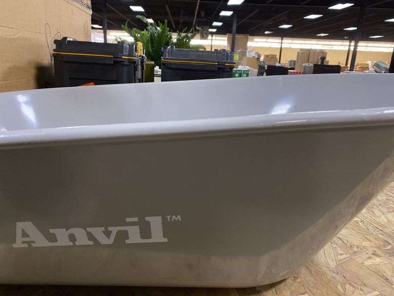 Anvil 6 cu. Ft Steel Wheelbarrow - No Hardware/Wheels/Handles - Metzger ...