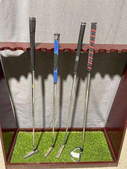 Golf Putters Featuring Ping, Tour Select, and Tin-Take Models STAND NOT ...