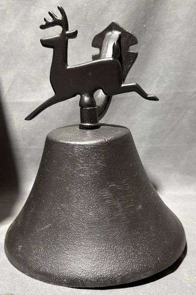John Deere Cast Iron Patio Bell Featuring Deer Design - Metzger ...