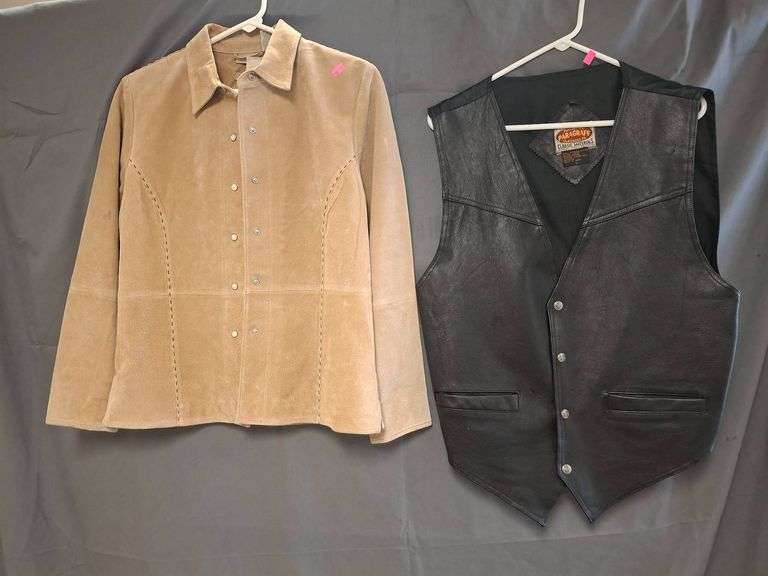 Ruff Hewn Washable Suede Jacket and Paragraff Leather Vest - Metzger ...