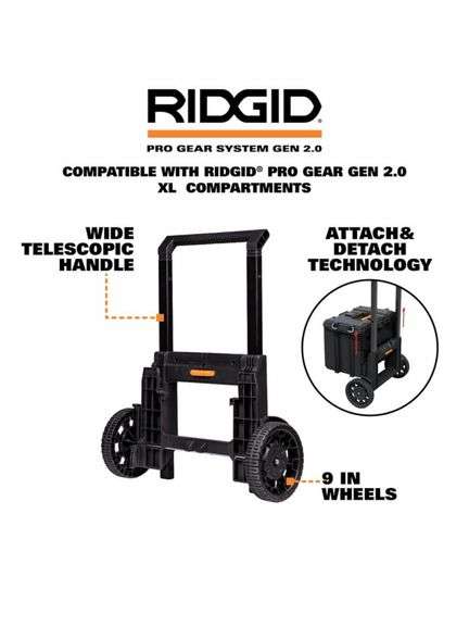 RIDGID - RIDGID Pro Gear System Gen 2.0 Durable All Terrain Rolling ...