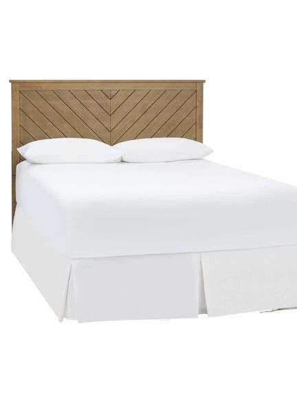 STYLEWELL - Fergus Patina Wood Finish King Bed with Chevron Slats (77. ...