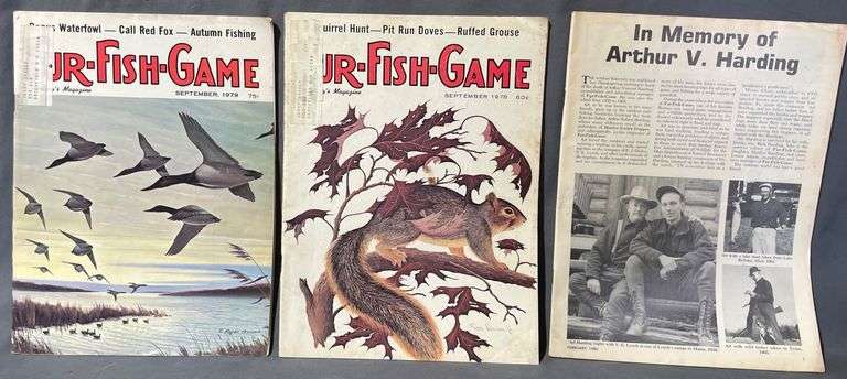 12 Fur-Fish-Game Magazines with Wildlife Covers, 1972 – 1981 - Metzger ...