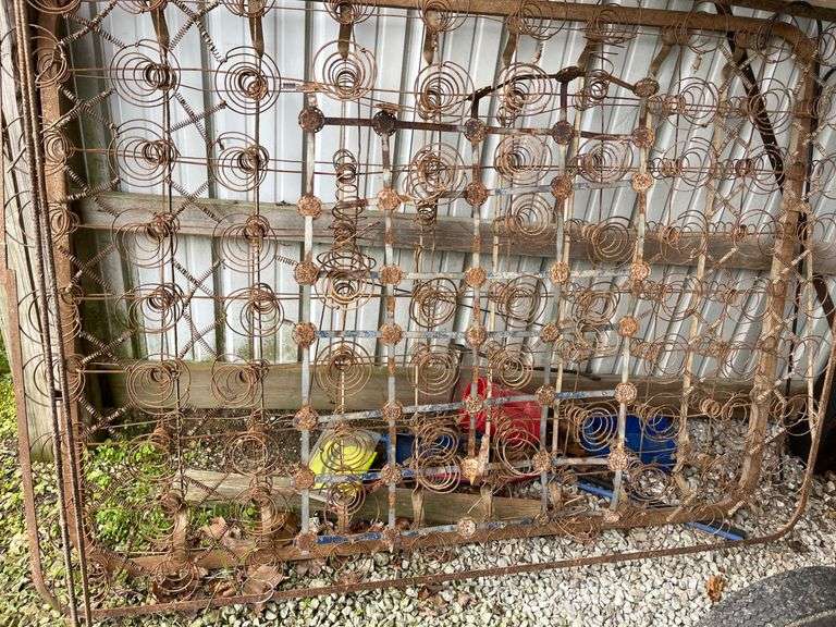 Metal Bed Spring Frame with Coil Springs, 74×54 - Metzger Property ...