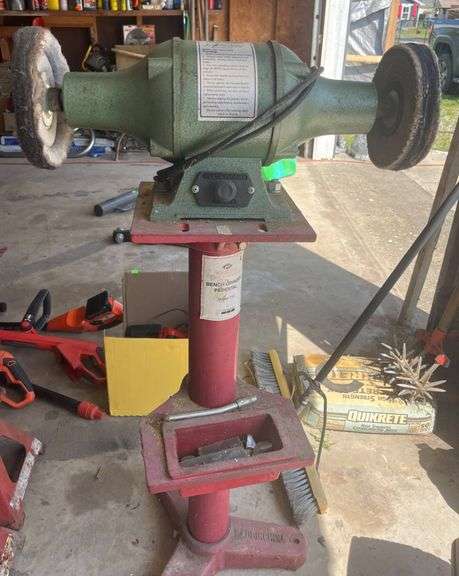 Central Machinery 8-Inch Grinder/Buffer With Stand - Metzger Property ...