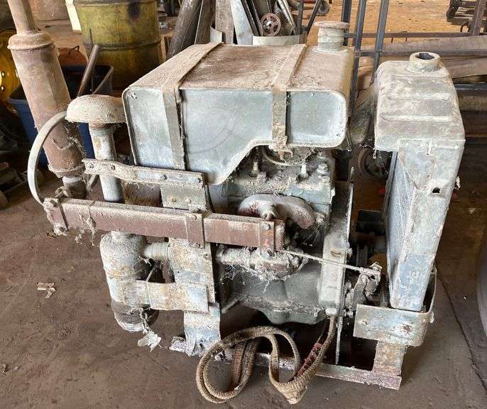 Industrial Stationary Engine with Cooling Radiator - Metzger Property ...